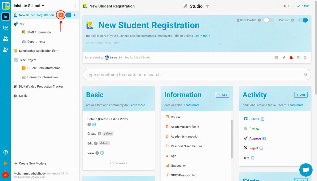 How To Add Information (Left Side Bar) - Studio - Inistate Community