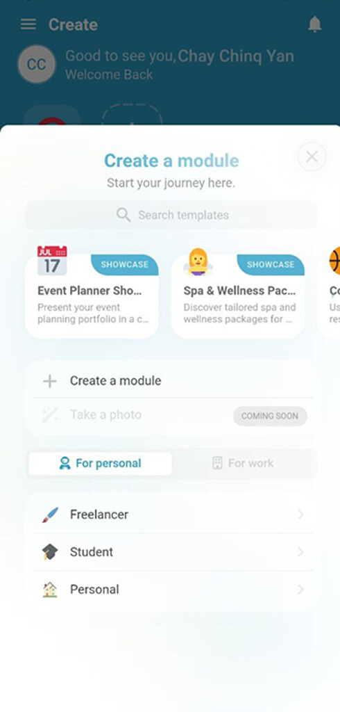 How to Create a Module Using Pre-Built Templates in Inistate - Mobile ...